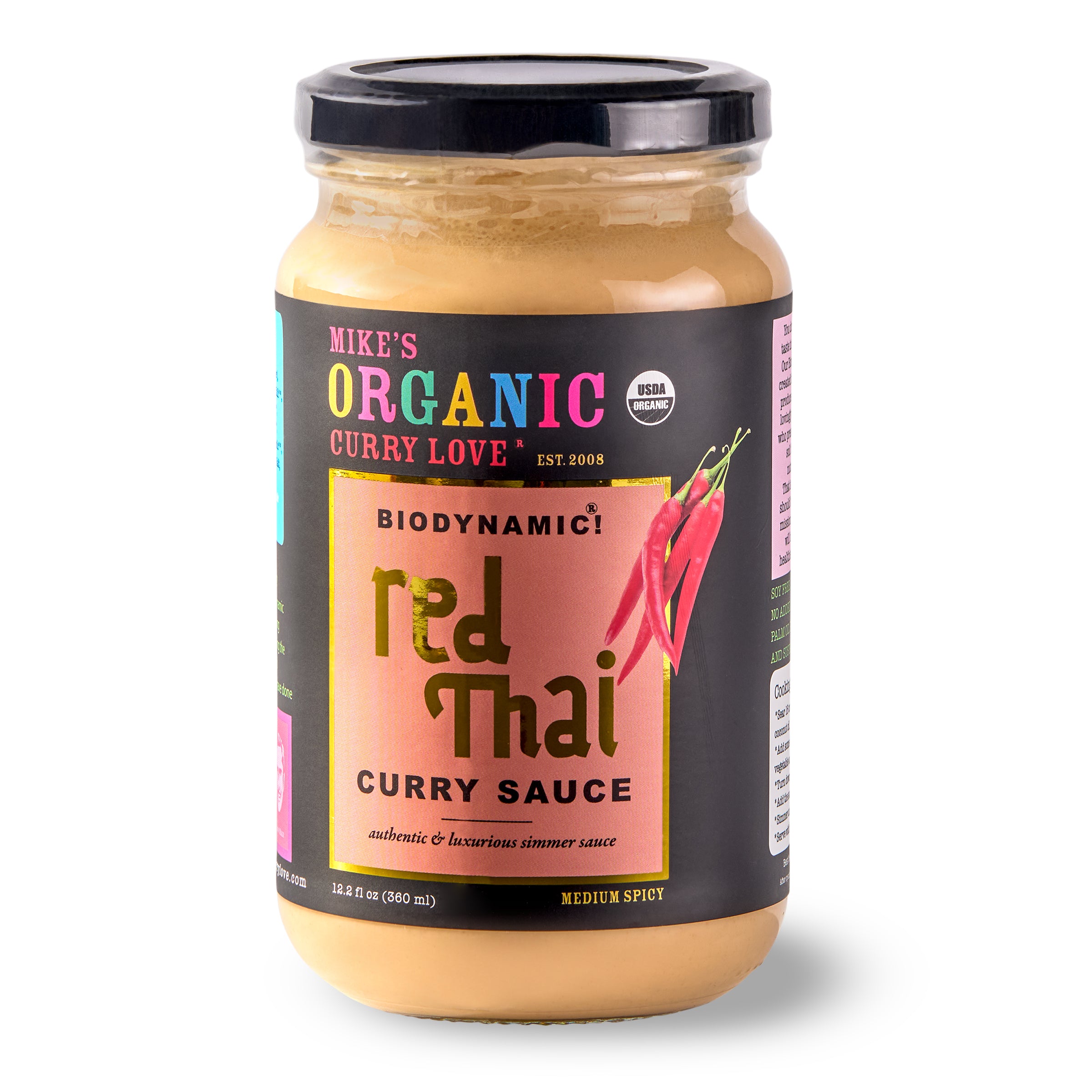 Organic And Biodynamic Red Thai Curry Sauce 1 X 122 Oz Mikes