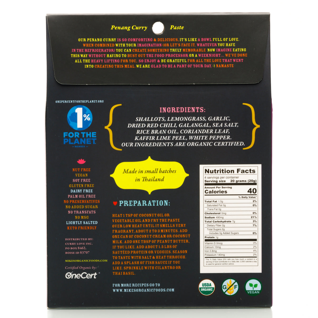 Variety Pack Thai Curry Pastes - 6 x 2.8 oz pouches – Mike's Organic Foods